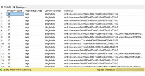 How To Examine Content Property Values For Given Data Umbracare