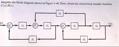 simplify the block diagram shown in figure 3 46 then obtain the