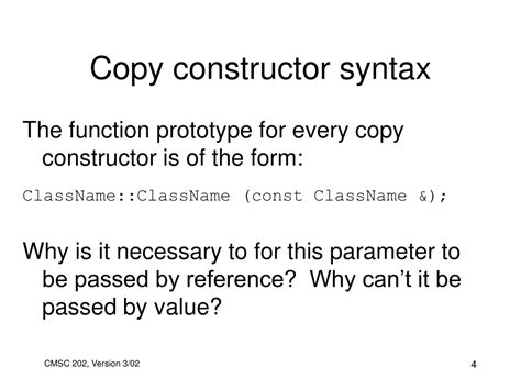 PPT Copy Constructors And Overloaded Assignment PowerPoint Presentation ID