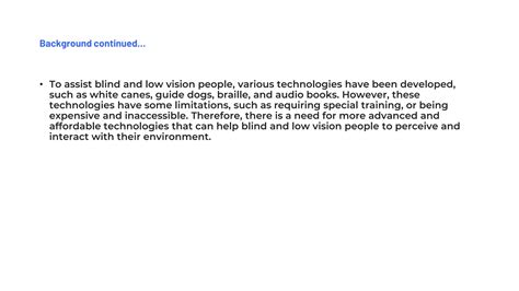 Smart Glasses For The Blind Using Object Detection Pptx