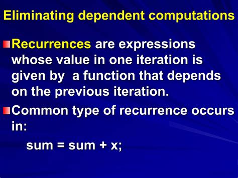Unit V Detecting And Enhancing Loop Level Parallelism Advance Computer Architecture Lecture