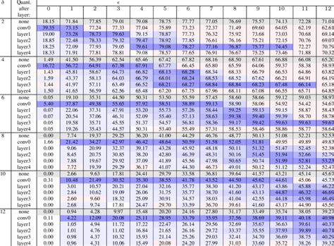 Evaluation Of Quantization On All Four Intermediate Features Of Robust