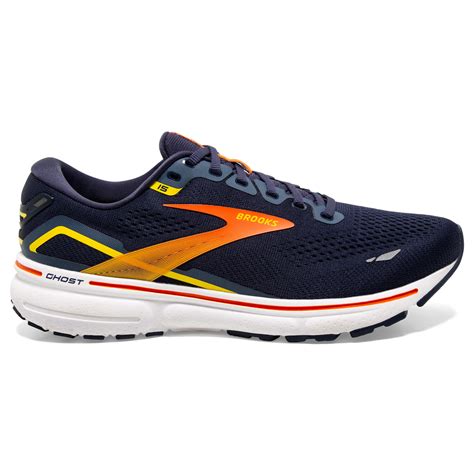 Brooks Mens Ghost 15 Peacoatredyellow Running Bath