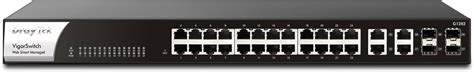 DrayTek VigorSwitch G Port Managed Switch SFP Uplink Ports Rack Mountable QoS