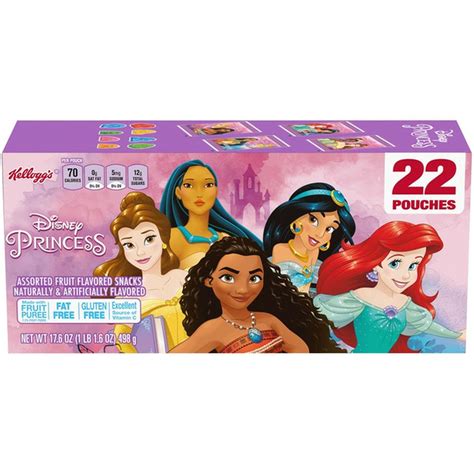 Kelloggs Disney Princess Assorted Fruit Flavored Snacks 17 6 Oz