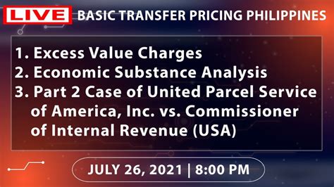 Excess Value Charges Economic Substance Analysis Part 2 Case Of Ups