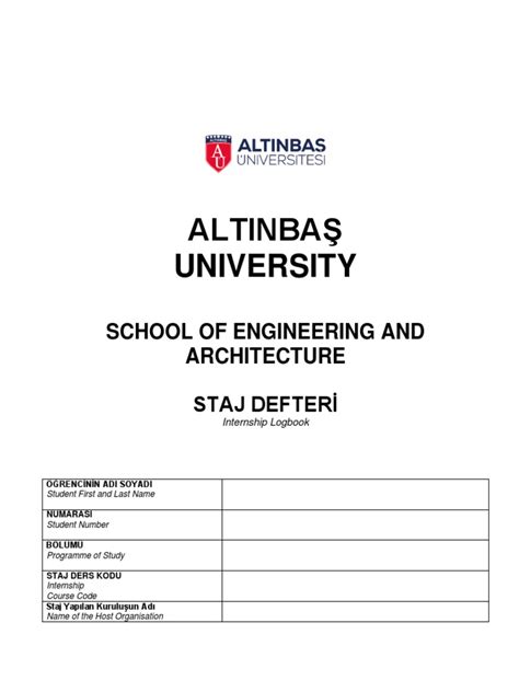 Internship Logbook Pdf