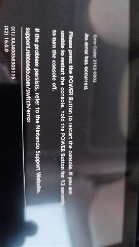 How To Fix Nintendo Switch Error Code 2162 0002 Rswitch
