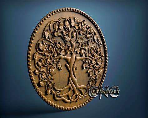 Tree Of Life D STL Model CNC Router Engraver Artcam Etsy