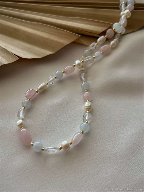 Чокер из кварца Колье из жемчуга Бусы горный хрусталь в интернет ...