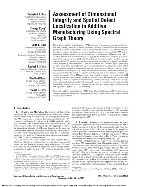 Pdf Three Dimensional Point Cloud Measurement Based Dimensional