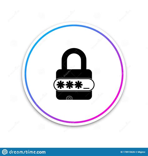 Password Protection And Safety Access Icon Isolated On White Background