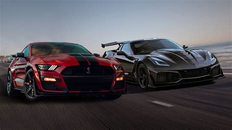 2020 Ford Mustang Shelby Gt500 Vs 2019 Chevrolet Corvette Zr1 Youtube