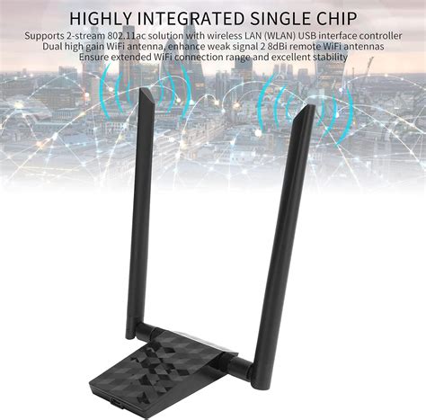 USB WiFi Adapter RTL8812AU Wireless WLAN USB Adapter 802 11ac 2Band 1200Mbps Wireless Adapter