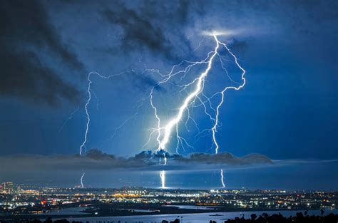 Blue Lightning Storms