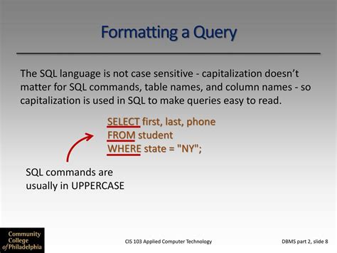 Single Table Queries In Sql Ppt Download