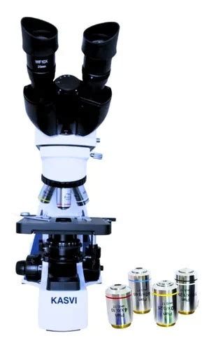 Microscópio Planacromático Binocular De Ótica Infinita 1600x Frete Grátis