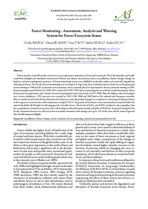 Pdf Forest Monitoring Assessment Analysis And Warning System For
