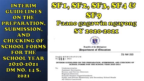 Deped Memorandum No 014 S 2021 New Computation Of Attendance Sy 2020 2021 Youtube