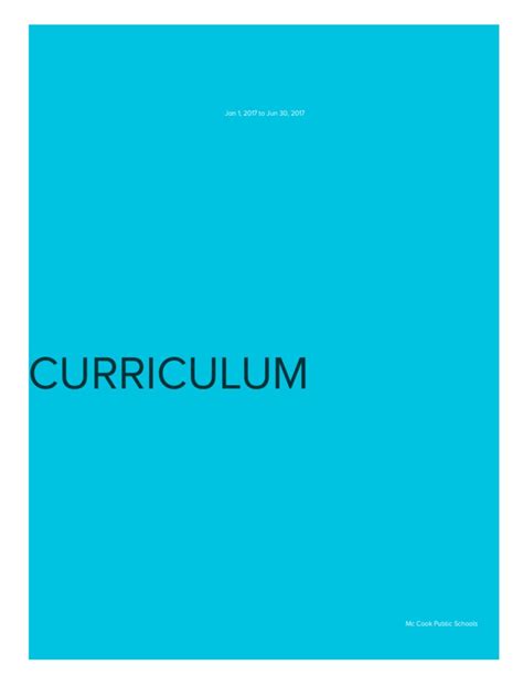 Curriculum Pdf Curriculum Computer Network
