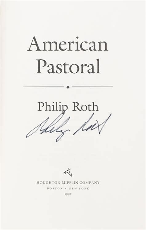 American Pastoral Philip Roth First Edition Signed Rare Book