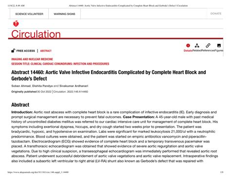 Pdf Aortic Valve Infective Endocarditis Complicated By Complete Heart Block And Gerbodes Defect