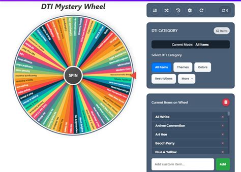 Roblox Dti Mystery Wheel Spin For Your Look