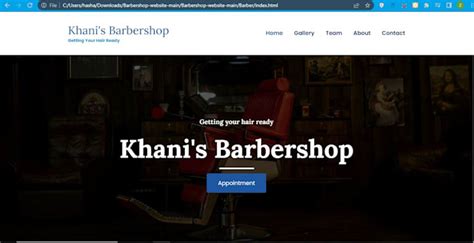 Design Barbershop Website Using Html And Css By Zainab709 Fiverr
