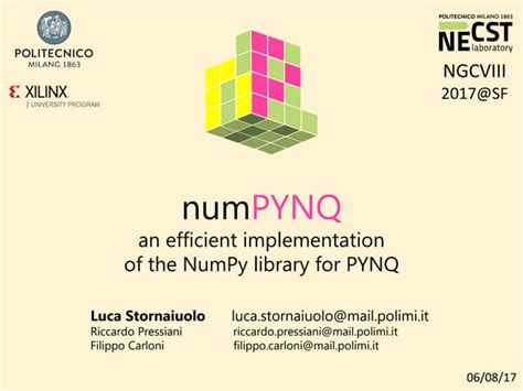 Numpynq An Accelerate Version Of Numpy For Pynq Platform Pdf