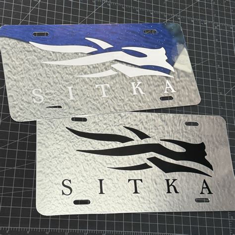 Scratch And Dent Chrome Sitka Plate Bad Bass Designs