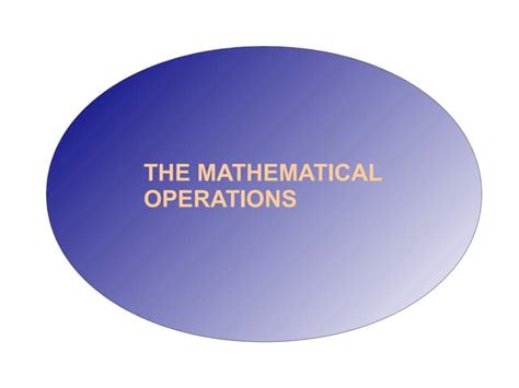 The Mathematical Operations Odp Homework And Study Education