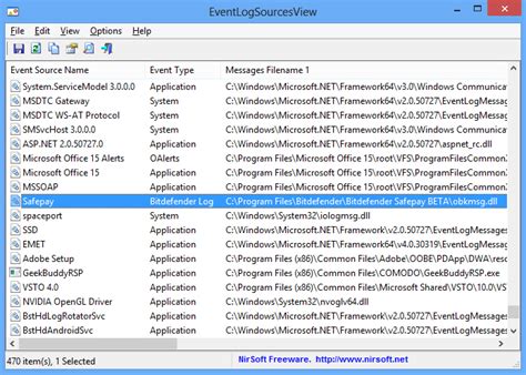 NirSofts New EventLogSourcesView Lets You Make Better Use Of Windows Event Logs BetaNews