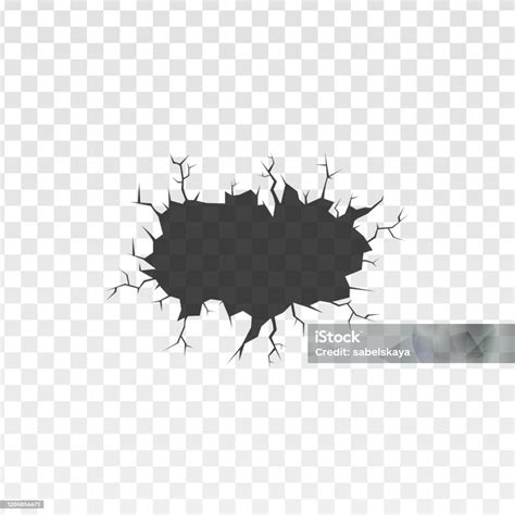 지진 균열 및 골절분할 3d 벡터 그림 격리 3차원 형태에 대한 스톡 벡터 아트 및 기타 이미지 3차원 형태 가을 개념 Istock