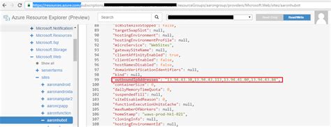 How Can I Determine The Ip Address Of An Azure Hosted Webapp Stack Overflow