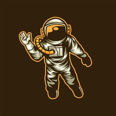 Astronaut Floating In The Space Vector Illustration 22159814 Vector Art At Vecteezy