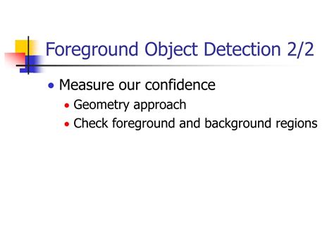 Ppt Real Time Foreground Object Detection And Tracking With Moving Camera Powerpoint