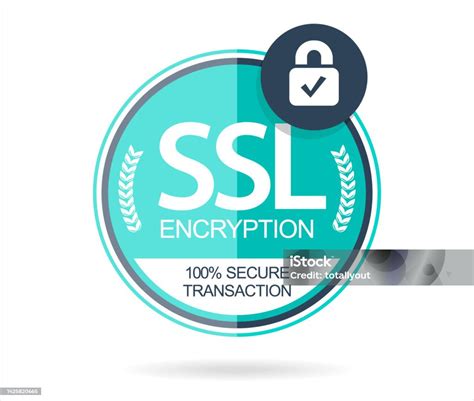 Ssl Protection Secure Icon Vector Illustration Isolated On White