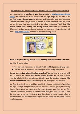 Driving License Tips Learn How You Can Pass Your Test And Get Your Driver S License By CMR