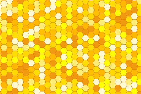 Pattern With Honeycomb Geometric Elements In Yellow Tones Abstract Gradient Background 17778417