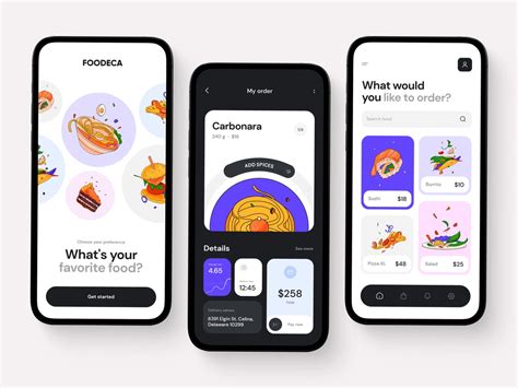Food Mobile Application Ux Ui Design Artofit