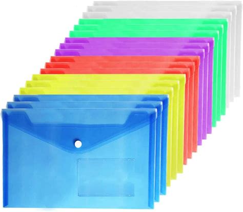 Goodtou 36 Pcs A5 Plastic Wallets With Popper Closure India Ubuy