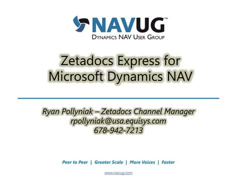 ppt zetadocs express for microsoft dynamics nav powerpoint