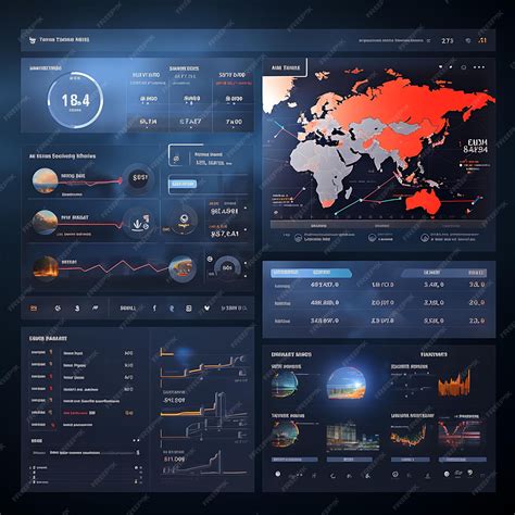 Tableau De Bord Web Logistique Suivi Des Expéditions Tableau De Bord Widget Basé Sur La Mise En
