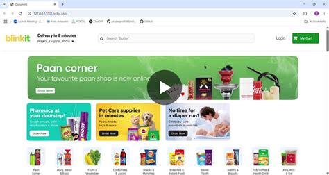 Webdevelopment Blinkitclone Html Css Javascript Bootstrap Responsivedesign Wscubetech