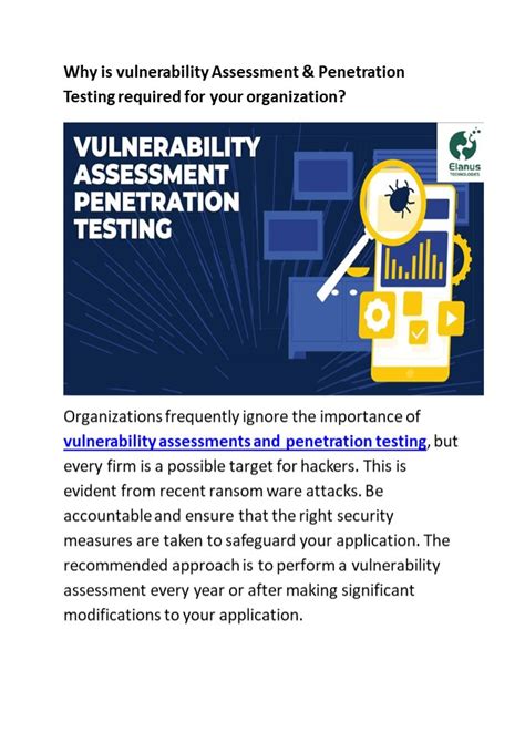 Ppt Why Is Vulnerability Assessment And Penetration Testing Required