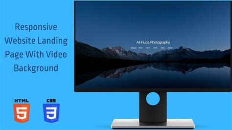 How To Make A Website With Full Screen Background Video Using Html And Css Tutorial Easy