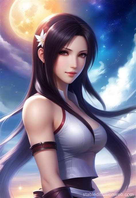 Tifa Lockhart Final Fantasy Remake Style Prompts Stable Diffusion