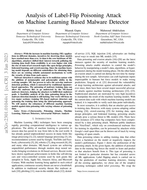 Analysis Of Label Flip Poisoning Attack On Machine Learning Based