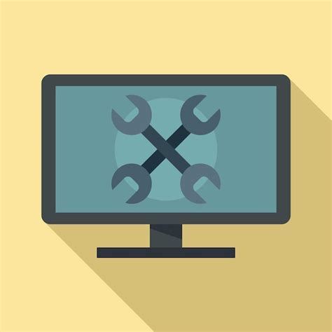 Premium Vector Tester Computer Icon Flat Illustration Of Tester