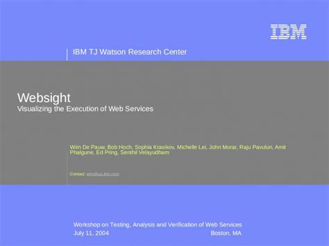 Ppt Websight Visualizing The Execution Of Web Services Dokumentips